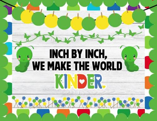 Kinder World Caterpillar Theme Bulletin Board Kit Door Classroom Decor ...