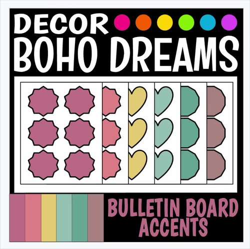 Boho Dreams Classroom Decor Theme Bundle Neutrals Polka Dots Display ...