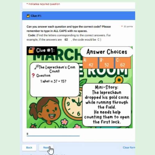 March Math Escape Room – Spiral Review & Mixed Skills | Grades 2–3