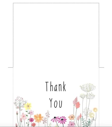 Cute PRINTABLE Thank You Greeting Cards for students, teachers, and parents