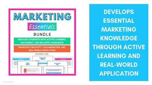 Marketing Essentials Activities and Projects Bundle | Marketing I Lessons