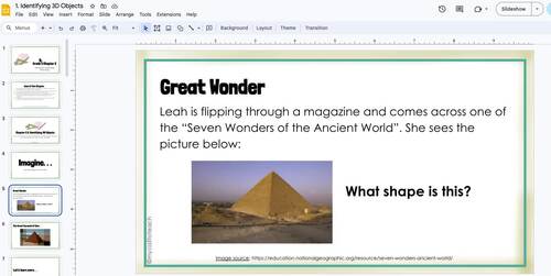 Grade 3 Ontario Math Curriculum | Geometry | Digital Google Slides & Form