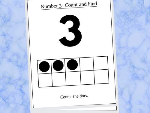 Errorless Ten Frame Numbers 1–10 Worksheets for Autism & Special Education.