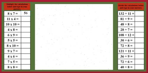 Mystery Digital Pixel Art NO PREP -Snow Family Multiplication and ...