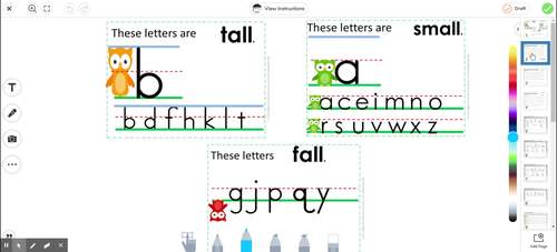 Seesaw Digital Writing Paper Transition from Lined Paper Distance Learning