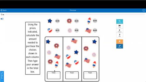 Life Skills Boom Cards™ : 4th of July Menu Money Addition | TPT