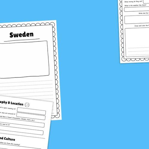 Northern Europe Country Research MEGA Bundle | 10 Countries Worksheets