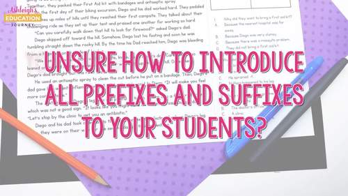 Prefixes and Suffixes Reading Passages and Questions by Ashleigh