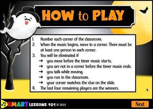 INSTRUMENT Families FOUR CORNERS Game | Halloween Music Game | Music 4 ...