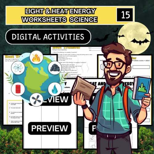 Light & Heat Energy Worksheets - Fun & Engaging Science Activities