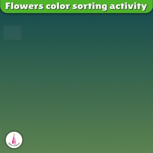 Flower Color Sorting Montessori Activity by I Believe in Montessori