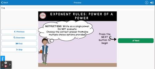 Exponents Power of a Power Rule Write as a Single Exponent Digital Boom ...