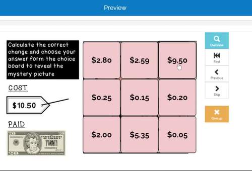 Counting Money And Making Change Digital Boom Cards™ | American Money ...