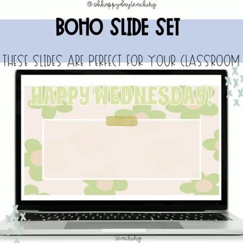 Google Slide Templates. Boho Slide Set. -April Slides. by Oh Happy Day ...