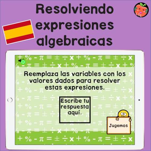 Resolviendo expresiones algebraicas Tarjetas Boom Math in Spanish Boom ...