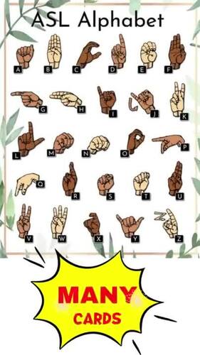 Classroom Hand Signal Card | ASL Alphabet | American Sign Language ...