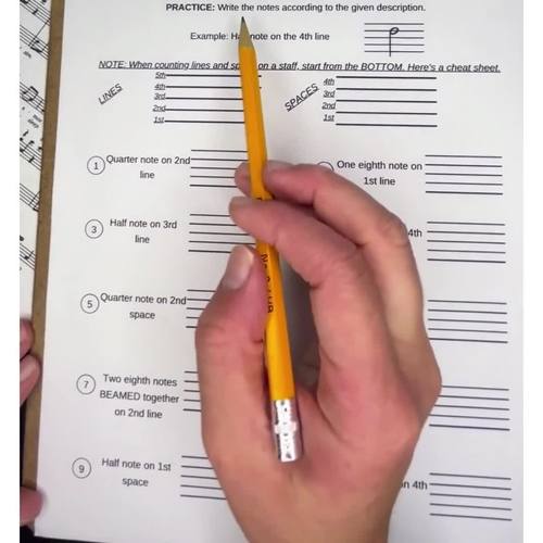 Writing Music Notation Worksheets for Class or Choir Sub Plan or Music ...