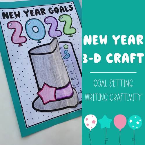 New Years 2023 Resolution | 3D Craft | Writing Activity by Learning ...