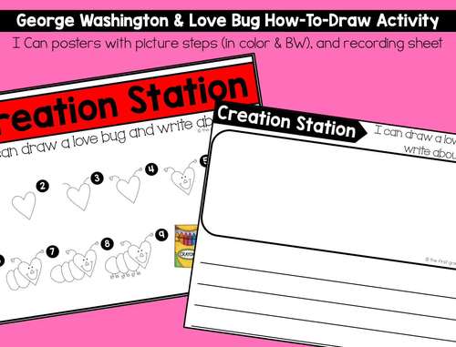 February Creation Stations for Kindergarten | TpT