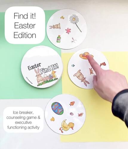 Find It Card Game (Easter Edition)- Executive Functioning & Ice Breaker ...
