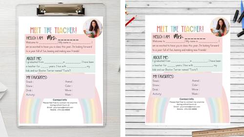 Meet the Teacher Letter Template by Play Therapy Creative | TPT