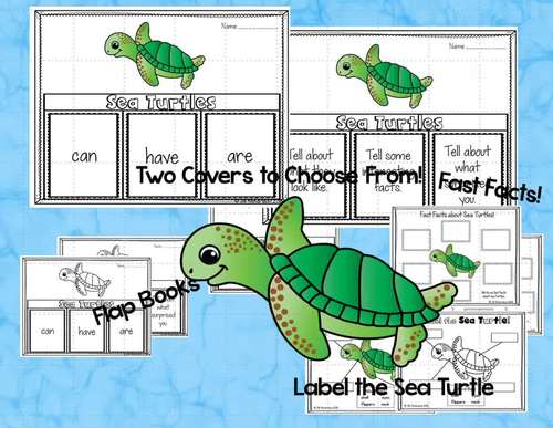 OCEAN ANIMALS Research Templates Writing Flap Books! ESL Science Activities