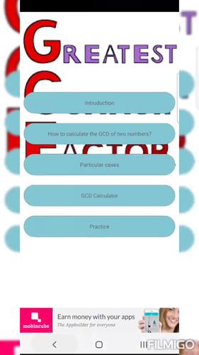 GCD, Fractions, Decimals, Line and Angles, Integers... Android App Grade 6