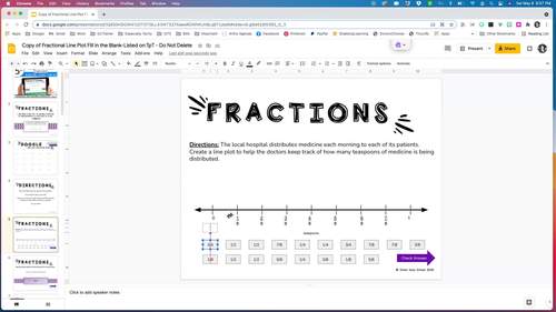 5th Grade DIGITAL Fraction Google™ Task Cards Bundle by Simon Says School