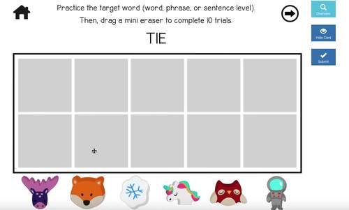 T sound Articulation Boom Cards™ | Articulation Fun w Mini Erasers | Speech