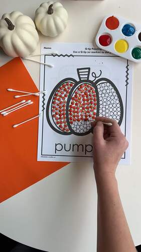 Q tip Painting Seasons BUNDLE Fine Motor Dot Crafts Summer School ...