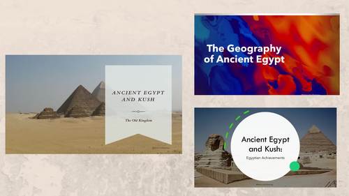 6th Grade World History Chapter 4 Bundle: Ancient Egypt and Kush (3 ...