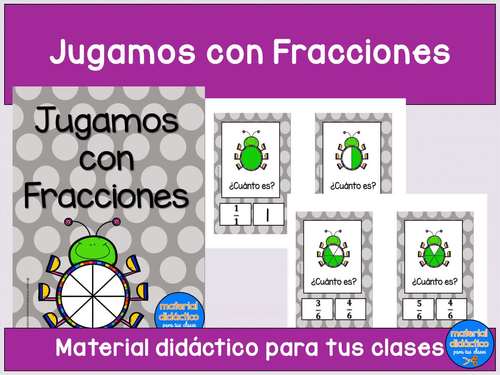 Jugamos con fracciones | Pack de juegos| Spanish Resources | TPT