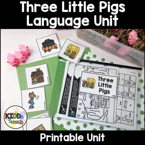 Preschool Speech Therapy Three Little Pigs Language Unit Printable ...