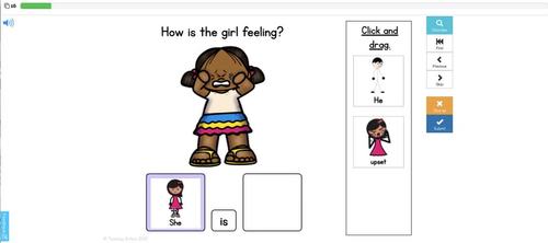 Identifying Feelings and Emotions | Pronouns Boom Cards by Teaching Autism
