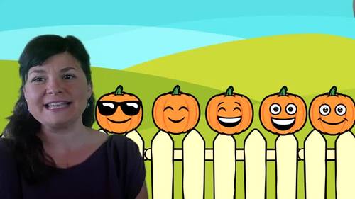 Five Little Pumpkins Green Screen! by Ms Kristen's Preschool Online
