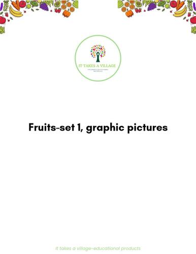 Fruit-identifying and labelling common fruits (graphic pictures)