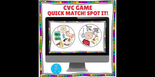 CVC Apraxia of Speech Game - Quick Match! Spot it! by Shine in Teaching ...