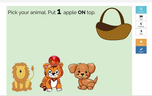 Ten Apples Up On Top- AAC- Core Vocabulary Words "ON" "PUT""UP" -BOOM Cards