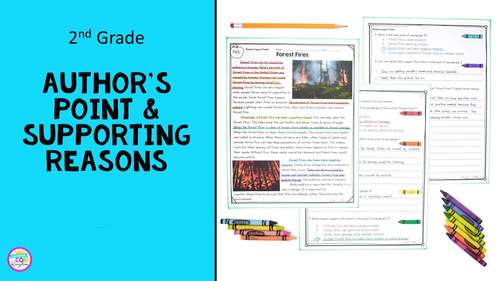 Reasons Support Author's Point - 2nd Grade RI.2.8 - Reading Passages ...