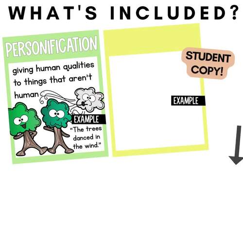 Hey Lisa! Bright & Happy Figurative Language Posters | Editable | *NEW