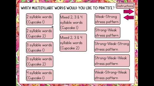 Articulation & CAS Multisyllabic Words Build-a-Cupcake Boom Cards for SLPs