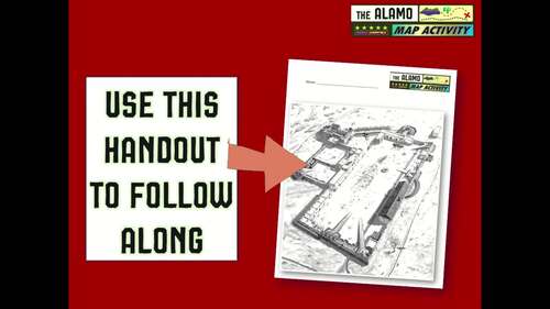 Battle of the Alamo Map Activity - Step-by-Step Slides and Handouts