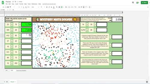 Back to School - Multi-Digit Multiplication - Digital Math Activity ...