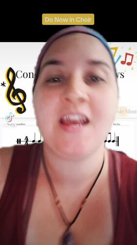 45 Days of Choir "Do Nows" Part 1 PDF Version by Yellow Music Mom