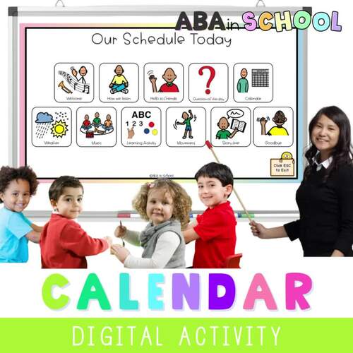 Digital Circle Time Template Customizable for Preschool & Special Education