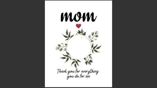 Mother's Day Photo Frame Package (Best Gift Idea & Activity for Kids/Class)