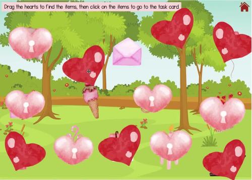 Valentine's Inferencing and Describing Boom Cards Speech Therapy Digital