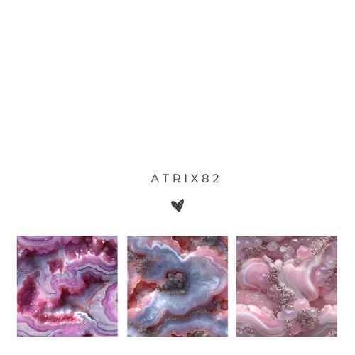 Pink Agate Digital Paper, Glamorous Marble Geode Textures, Sparkling ...