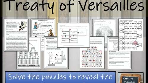 Treaty of Versailles Escape Room Activity by Creative Primary Literacy