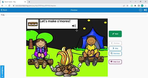 Let's Make S'mores! Interactive Language Activity | TPT